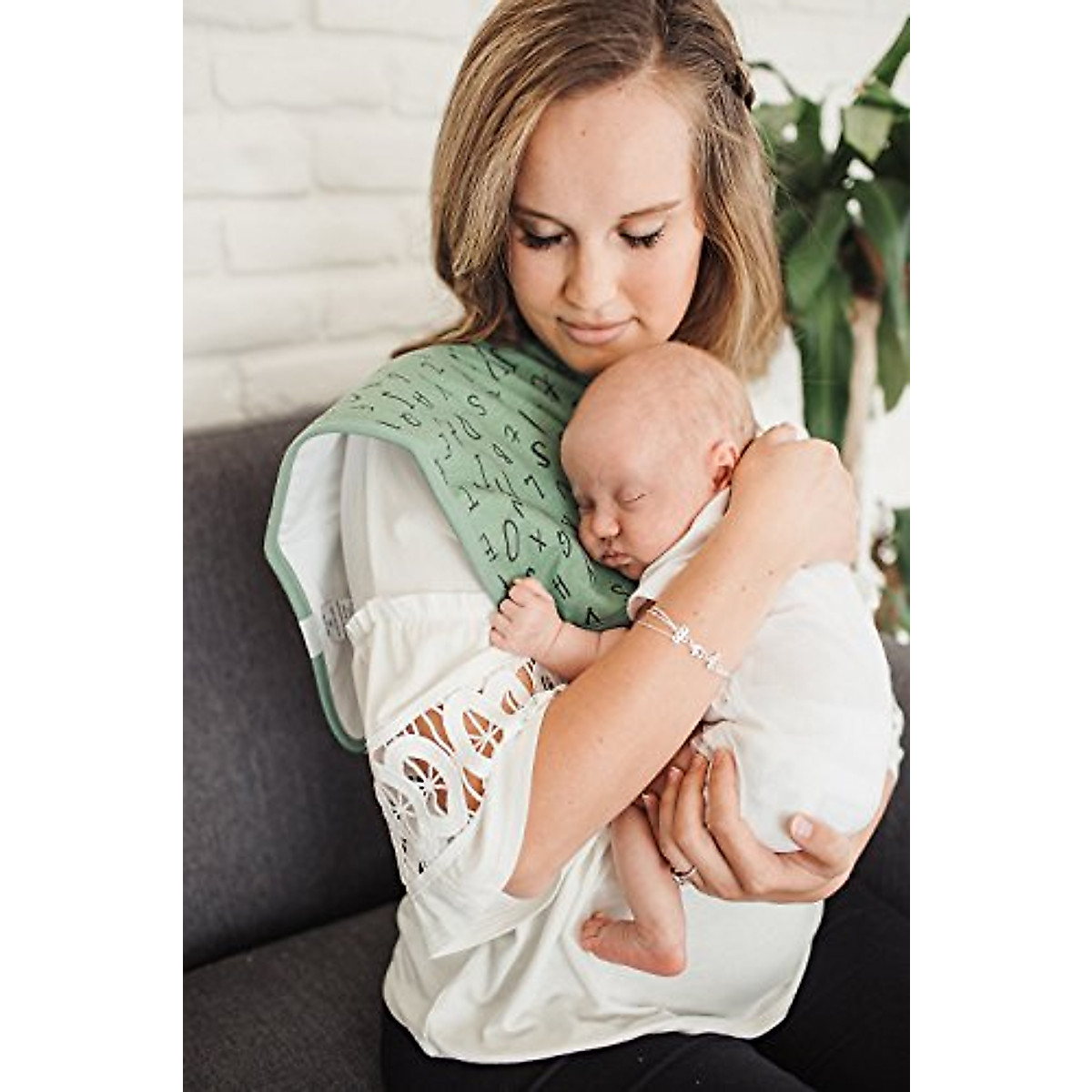 Copper Pearl Baby Burp Cloth Large 21''x10'' Size Premium Absorbent Triple Layer 3-Pack Gift Set “Chip Set