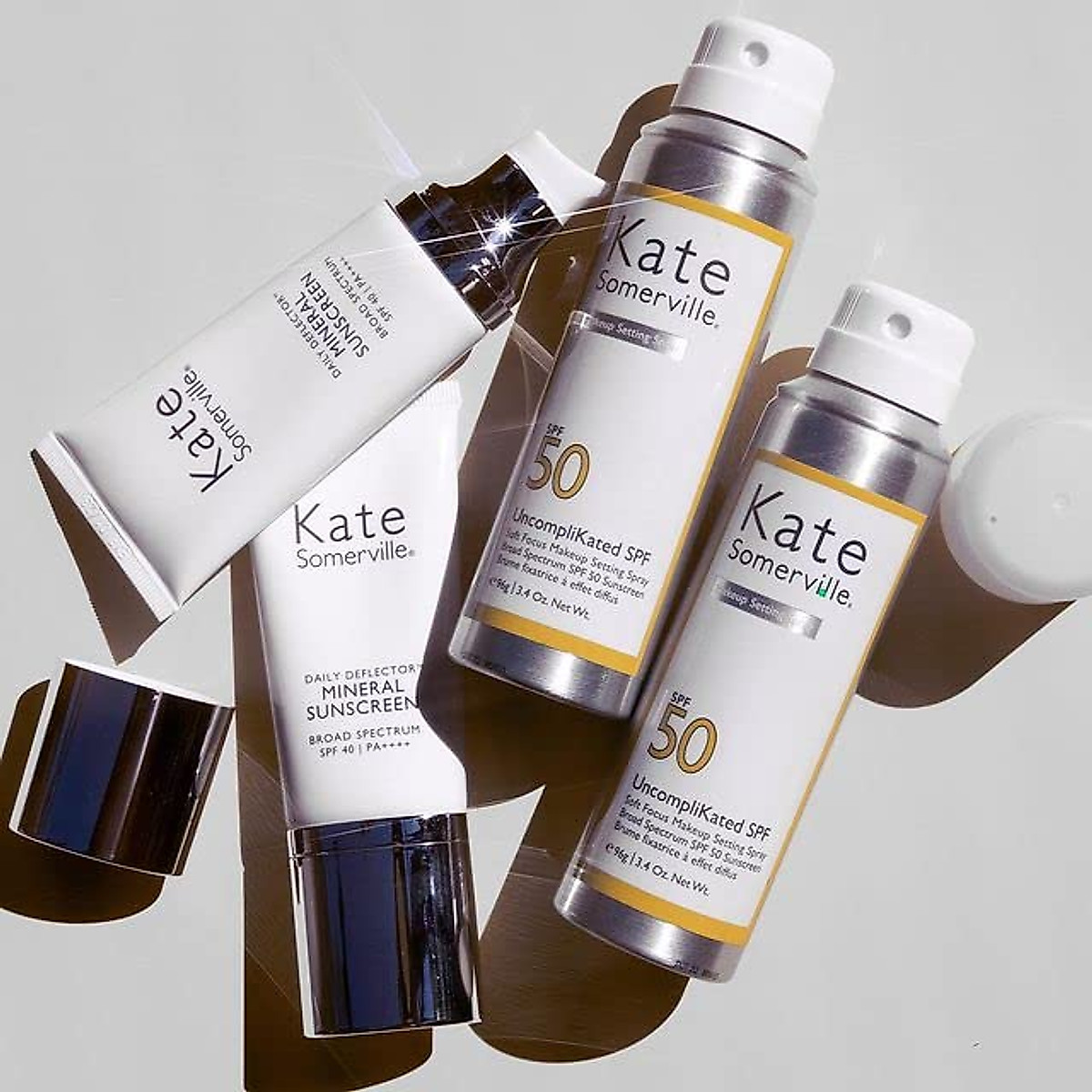 Kate Somerville UncompliKated SPF – SPF 50 Face Sunscreen and Soft Focus Makeup Setting Spray – Daily Use Skin Care with Matte Finish, 3.4 Fl Oz