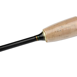 Rosewood Utra Light Baitcasting Fishing Rods 1.8m Double Tips Carbon Fiber Fishing Poles (Gold, 1.8M)