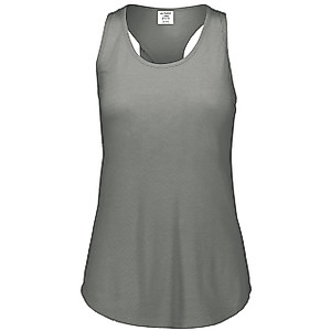Augusta Sportswear Womens Lux Tri-Blend Tank, Grey Heather, L