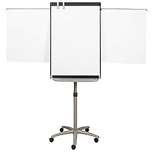 Quartet Easel, Magnetic Whiteboard, 2' x 3', Adjustable, Mobile, Flipchart Holder, Prestige 2, Black Frame (ECM32P2)