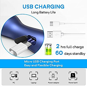 Ahwhg Anti Barking Device, Dog Barking Control Devices,Rechargeable Ultrasonic Dog Bark Deterrent up to 16.4 Ft Effective Control Range Safe for Human & Dogs Portable Indoor & Outdoor(Blue)