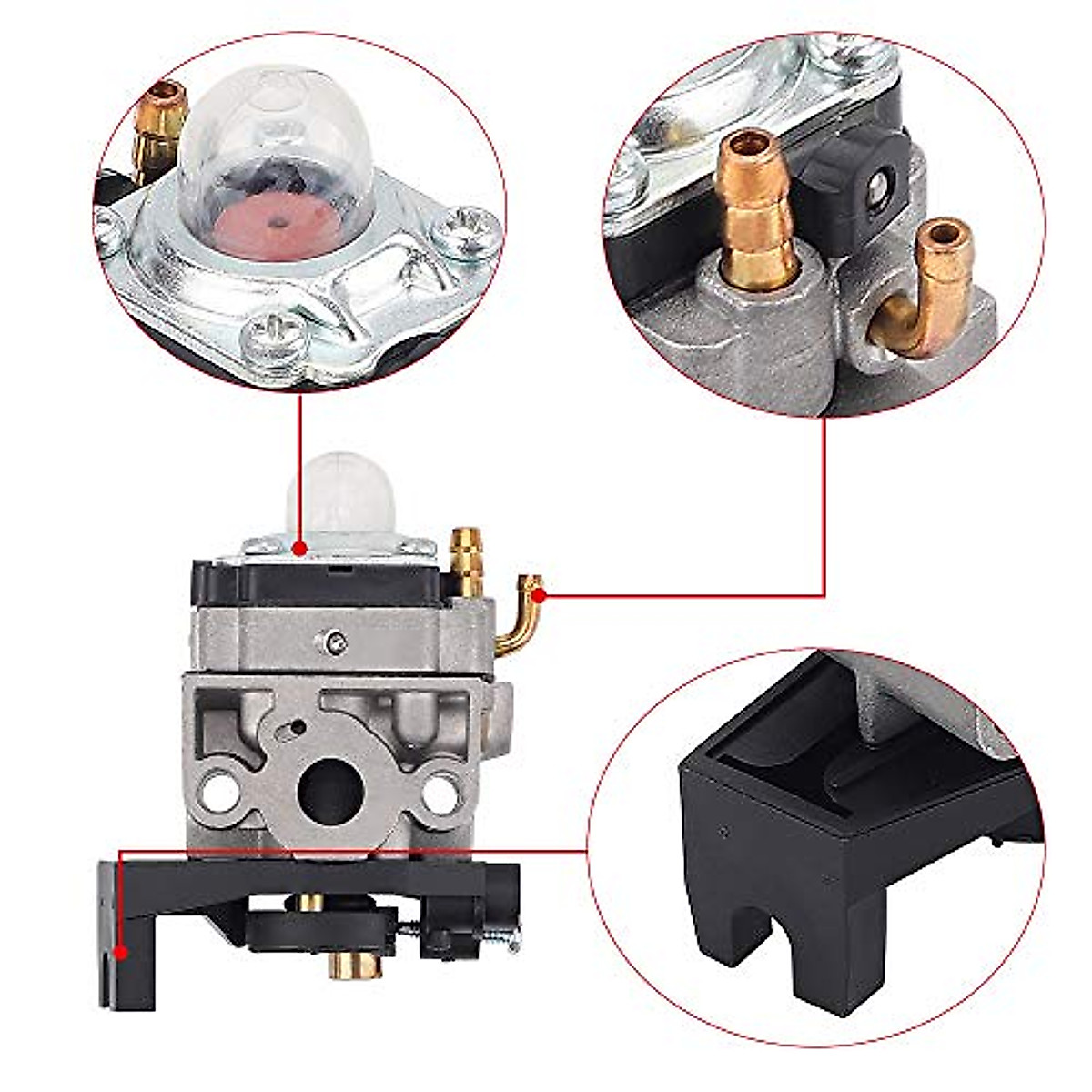 Panari GX35 Carburetor with 17211-Z0Z-000 Air Filter for Honda HHT35 HHT35S String Trimmer GX35 4 Stroke Small Engine Replace 16100-Z0Z-034 16100-Z0Z-815 WYB-16C
