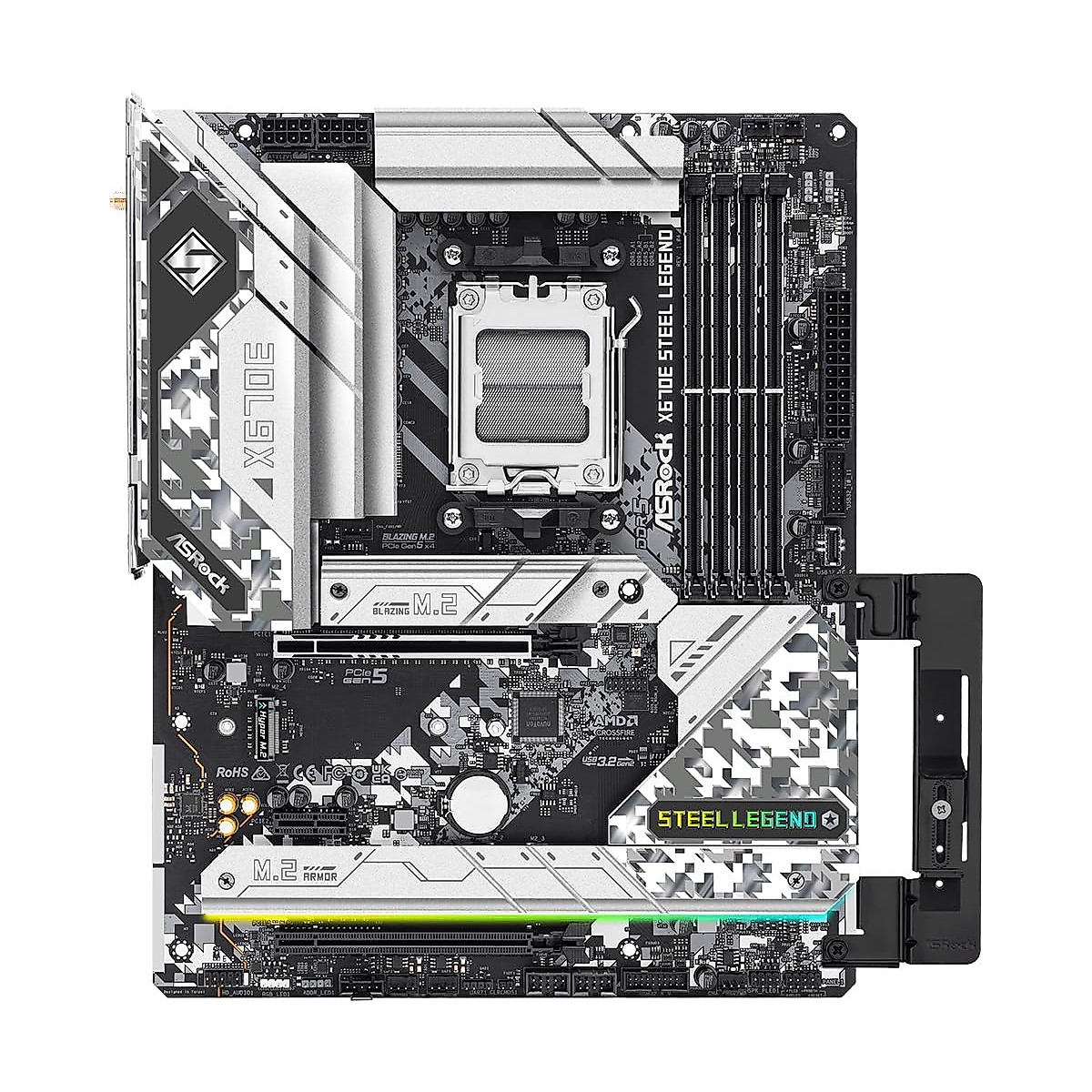 ASRock X670E Steel Legend Support AMD AM5 RYZEN 7000 Series Processors Motherboard