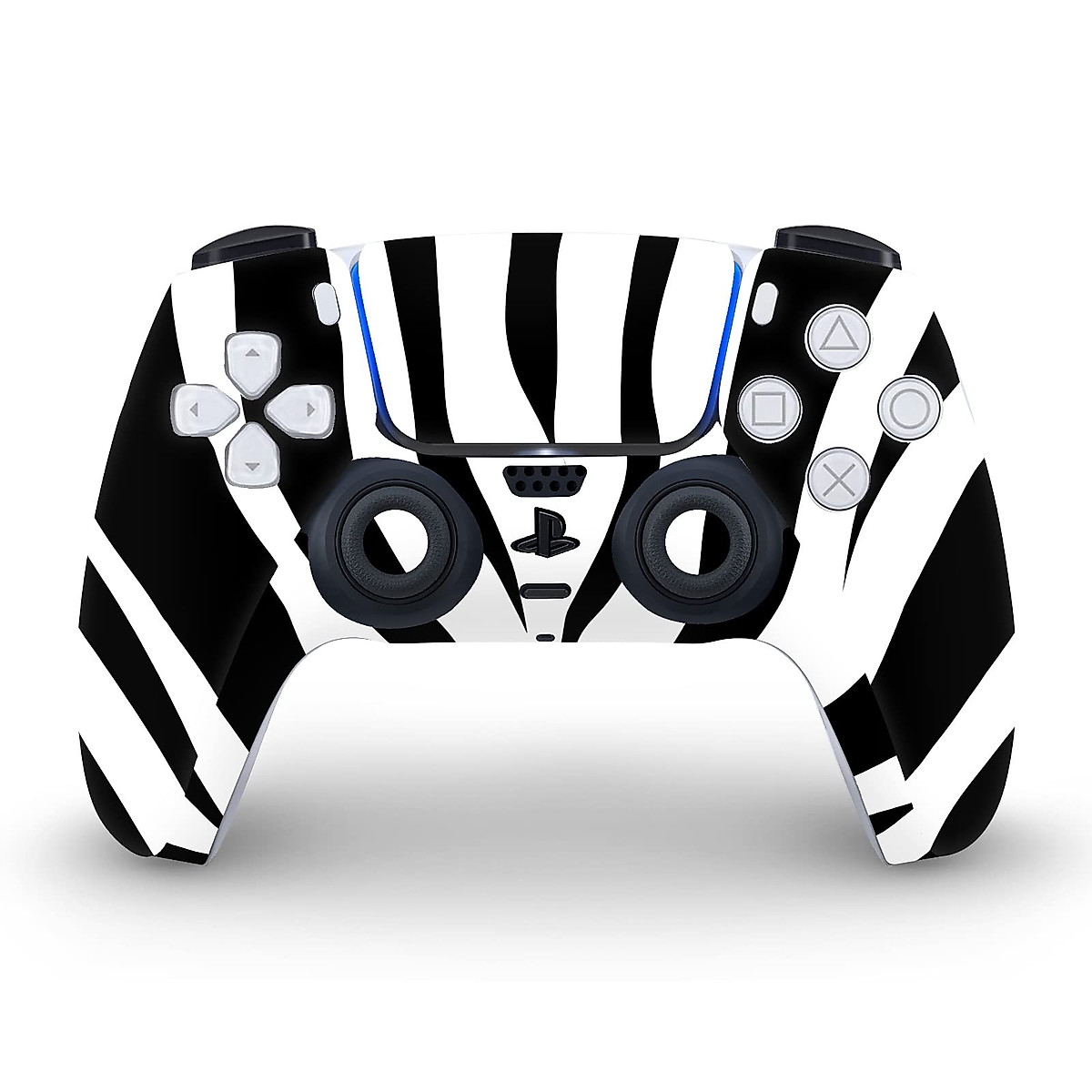 Head Case Designs Officially Licensed Grace Illustration with Zebra Art Mix Vinyl Faceplate Sticker Gaming Skin Case Cover Compatible with Sony Playstation 5 PS5 Disc Console & DualSense Controller
