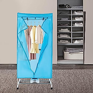 1000W Portable Dryer, Electric Clothes Dryer Machine Double Layer Stackable Clothes Drying Rack for Apartments, Laundry, RV, 110V