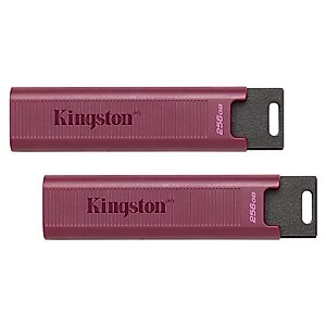Kingston DataTraveler Max Type-A 256GB High Performance USB Flash Drive USB 3.2 Gen 2 Up to 1000 MB/s Sliding Cap Design DTMAXA/256GB - 2 Pack