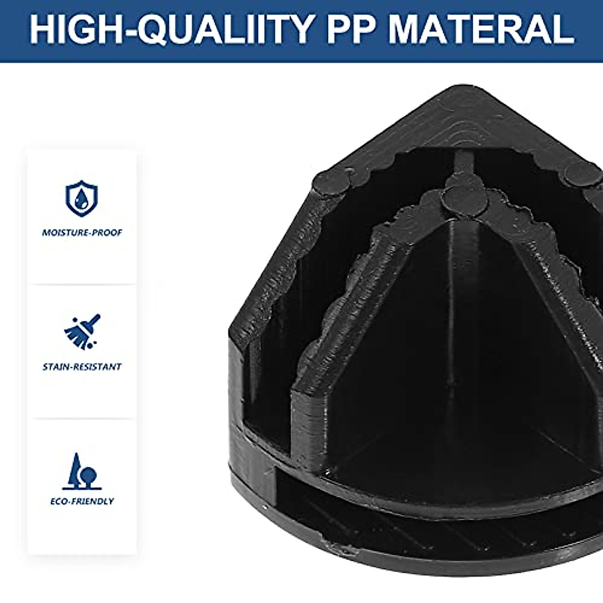 ARTIBETTER 20Pcs Cube Organizer Connector Plastic Cube Connector Wire Cube Connectors Closet Storage Organization (Black)