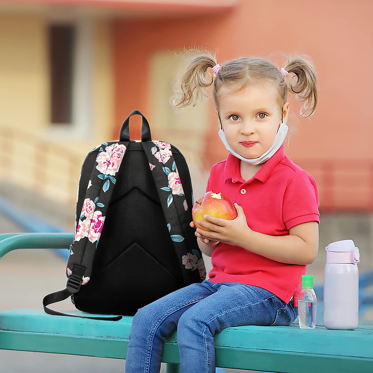 Leaper Fashion Water Resistant Laptop Backpack for Women Black