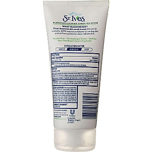 St. Ives Blackhead Clearing Face Scrub Green Tea 6 oz(Pack of 6)