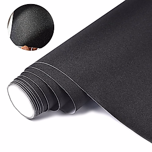 Lypumso Black Diamond Vinyl Wrap, Matte Black Sparkle Car Wrap Film, Vehicle Decor Sticker Bubble Free Self-Adhesive, Car Wrapping DIY Decals Auto Motocycle Bicycle Truck Exterior Interior (1ft x 5ft)