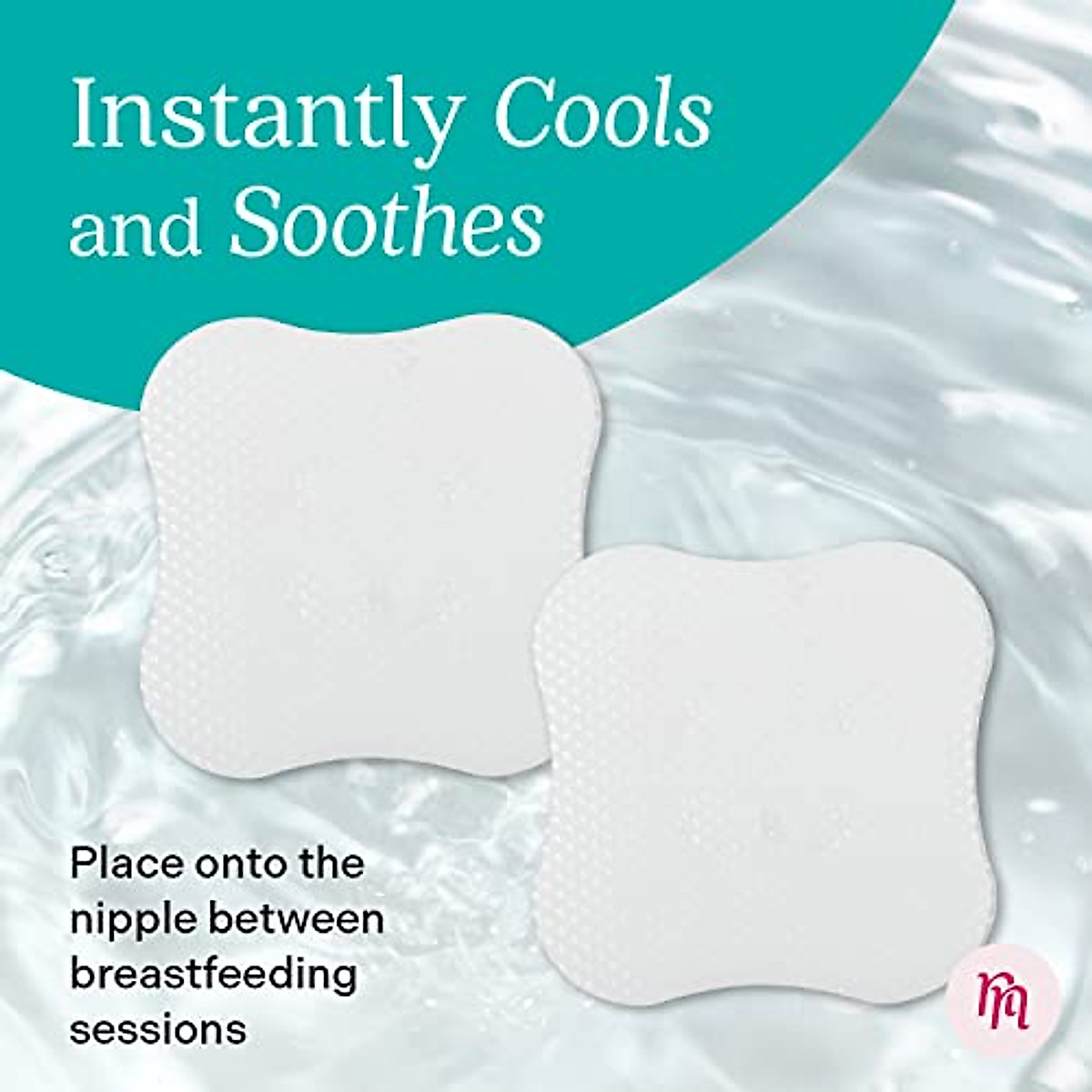 [8 Pads] Hydrogel Pads for Breastfeeding Soreness Support - Immediate Relief Nipple Gel Soothing Pads - Easy Apply Gel Nipple Pads for Breastfeeding - Reusable Form Adjusting Breastfeeding Gel Pads