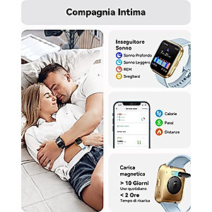 ENOMIR Smart Watch for Men Women(Answer/Make Call), Alexa Built-in,Fitness Watch with Heart Rate SpO2 Sleep Monitor 100 Sports 5ATM Waterproof Activity Trackers and Smartwatches for iOS&Android Phones