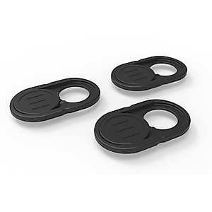 Privise Webcam Cover | PC, Smartphone & Laptop Camera Cover • Made in Germany • Compatible for MacBook, iMac & iPhone • Strong Webcam Sticker • Effective Privacy Protection • Ultra Thin (black) • 3pc