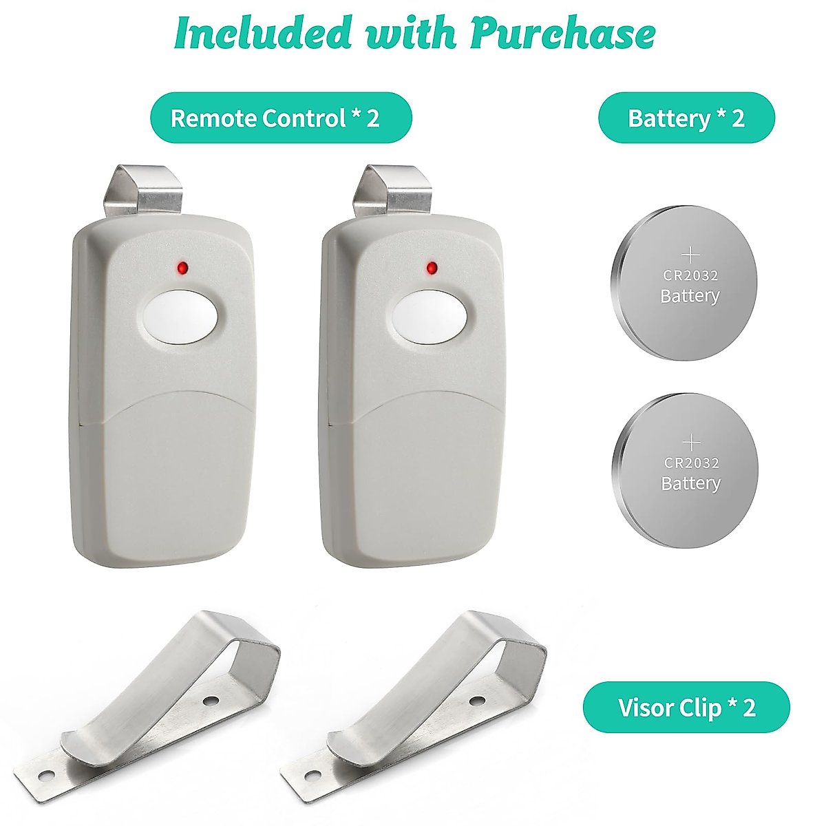 2 Replacement for Multicode Linear 3089 Garage Gate Door Opener Remote Transmitter,308911,MCS308911,10 dip Switch 300mhz,Grey