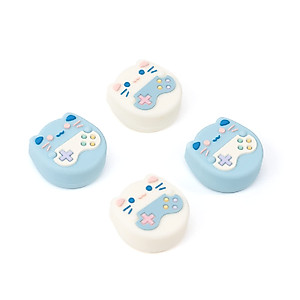 GeekShare Cute Animal Theme Thumb Grip Caps,Compatible with Nintendo Switch/OLED/Switch Lite, Soft Silicone Joystick Cover,4PCS - Gaming Cat