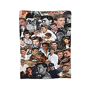 MEROHORO Austin Butler Throw Blanket 80" x 60" (3 Sizes), Lightweight, Ultra-Soft & Comfy Flannel Blanket, Microfiber Fleece Blanket, Anti-Pilling Plush Blanket for Couch, Bed, Sofa