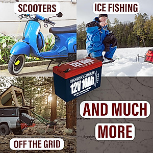 Dakota Lithium - 12V 10Ah LiFeP04 Deep Cycle Battery - 11 Year USA Warranty 2000+ Cycles - Built in BMS - For Ice Fishing, Kayaks, Fish Finders and More