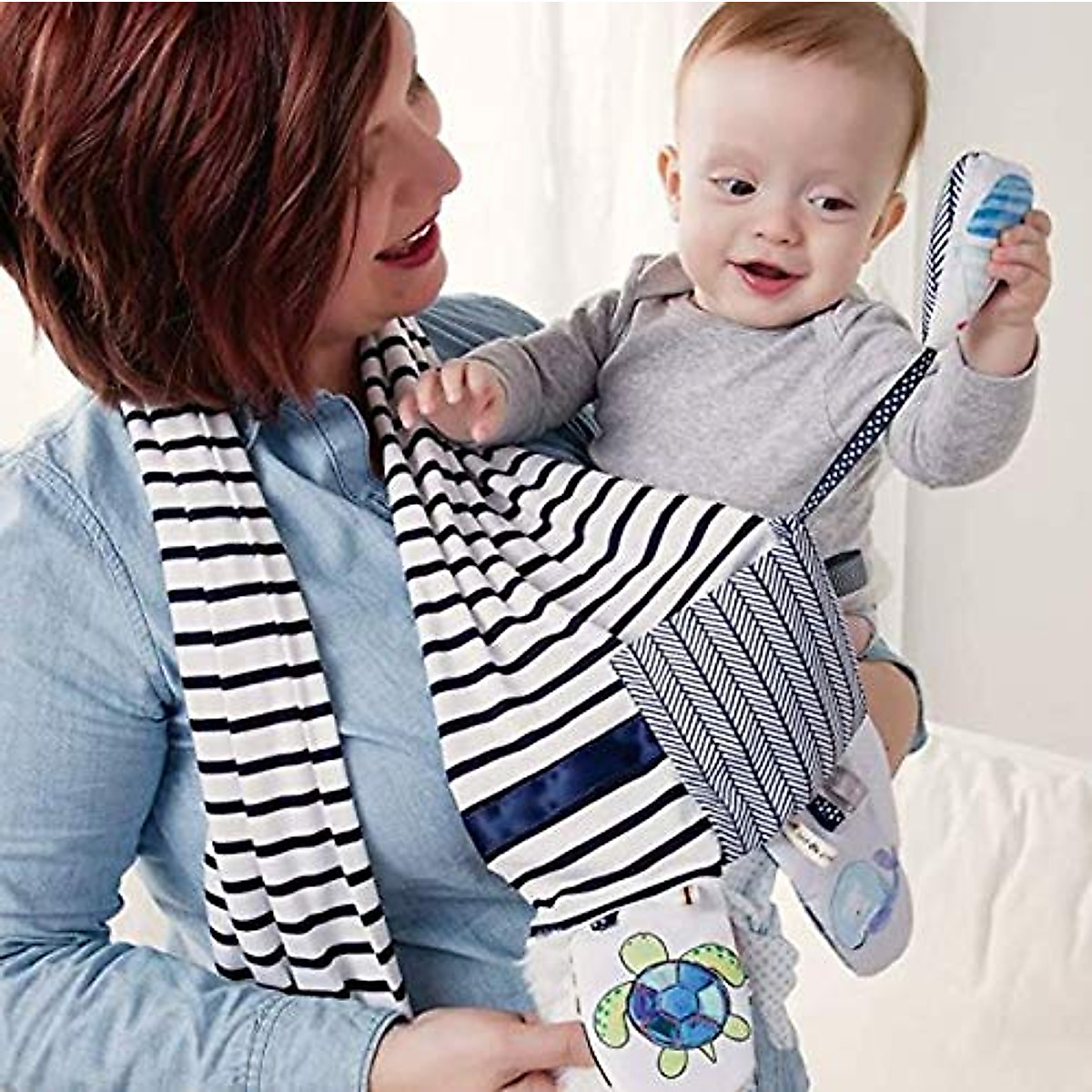 DEMDACO Mommy & Me Vibrant Colorful 9.5 x 52 Inch Soft Polyester Fabric Tactile Textured Whimsical Activity Fashion Scarf (Pretty Pink)