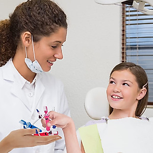 ArtCreativity Bendable Toothbrush Figures, Set of 12, Bendable Toys for Kids, Party Favors for Boys & Girls, Stress Relief Fidget Toys for Kids & Adults, Dentist Office Giveaways, and Pinata Fillers