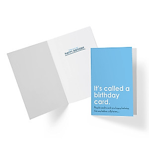 Karto Funny Birthday Card for Men and Women, 5.5 x 8.5 in, Blank Inside or with Happy Birthday Message, for Husband, Brother, Nephew, Daughter, Sister, Friend