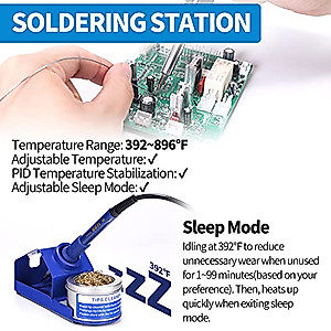 YIHUA 862BD+ SMD ESD Safe 2 in 1 Soldering Iron Hot Air Rework Station °F /°C with Multiple Functions