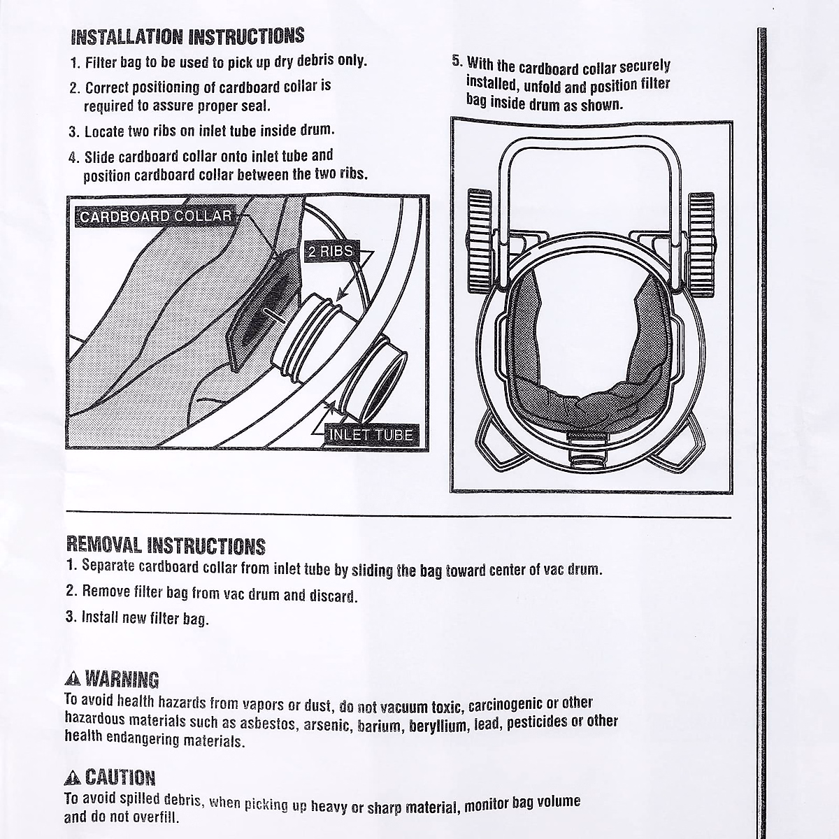 iKEEPOW VF3502 Shop Vac Bags Compatible with Ridgid Wet Dry Vacuum, 12-16 Gallon Bags, Replacement Fiter Bags Accessions, 23743 VF3502 High Efficiency Dust Bags (9 Pack)