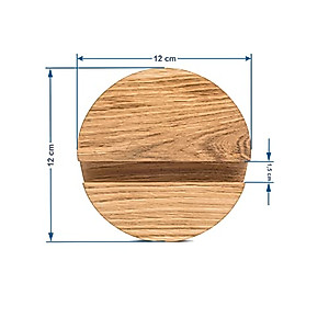 Wooden Cell Phone Stand Accessories - NOT SCRATCH - Eco Friendly OAK WOOD - Universal Desktop Cellphone Holder - Smartphone Portable Desk Organizer Compatible With All iPhone Android Tablet