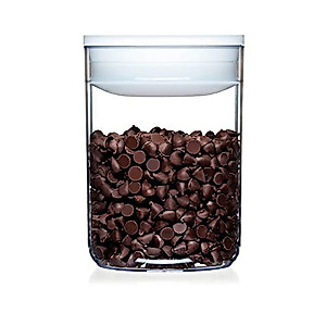 Click Clack Pantry Canister, 1-Quart, White Lid