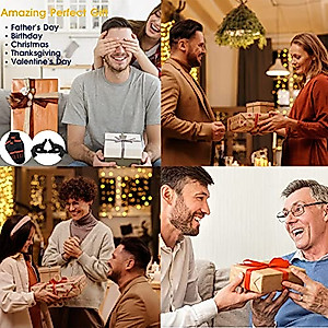 Gifts for Men, LED Flashlight Gloves & Drill Holster for Tool and Bit Storage- Christmas Tool Belts for Men Cool Stuff for Men, Portable Tool Belt Pouch Husband Stocking, Fishing Gadgets