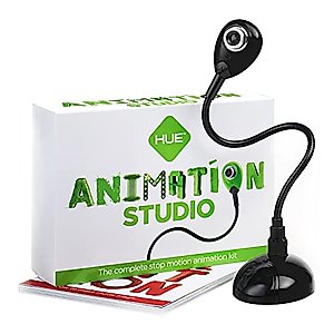 HUE Animation Studio: Complete Stop Motion Animation Kit (Camera, Software, Book) for Windows/macOS (Black)