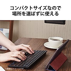 ELECOM Wireless compact keyboard Pantograph thin type [White] TK-FDP099TWH (Japan Import)