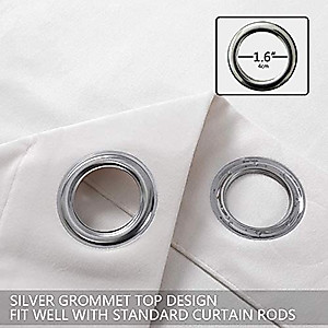 SPXTEX Cream White Velvet Curtains 63 inches Long Sliding Door Curtains for Living Room Ivory Velvet Curtains Grommet Heavy Velvet Drapes Thermal Insulated Curtains for Bedroom Set of 1 Panel