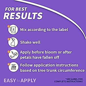 Bonide Annual Tree & Shrub Insect Control with Systemaxx, 128 oz Concentrate, Year Long Protection and Insect Killer