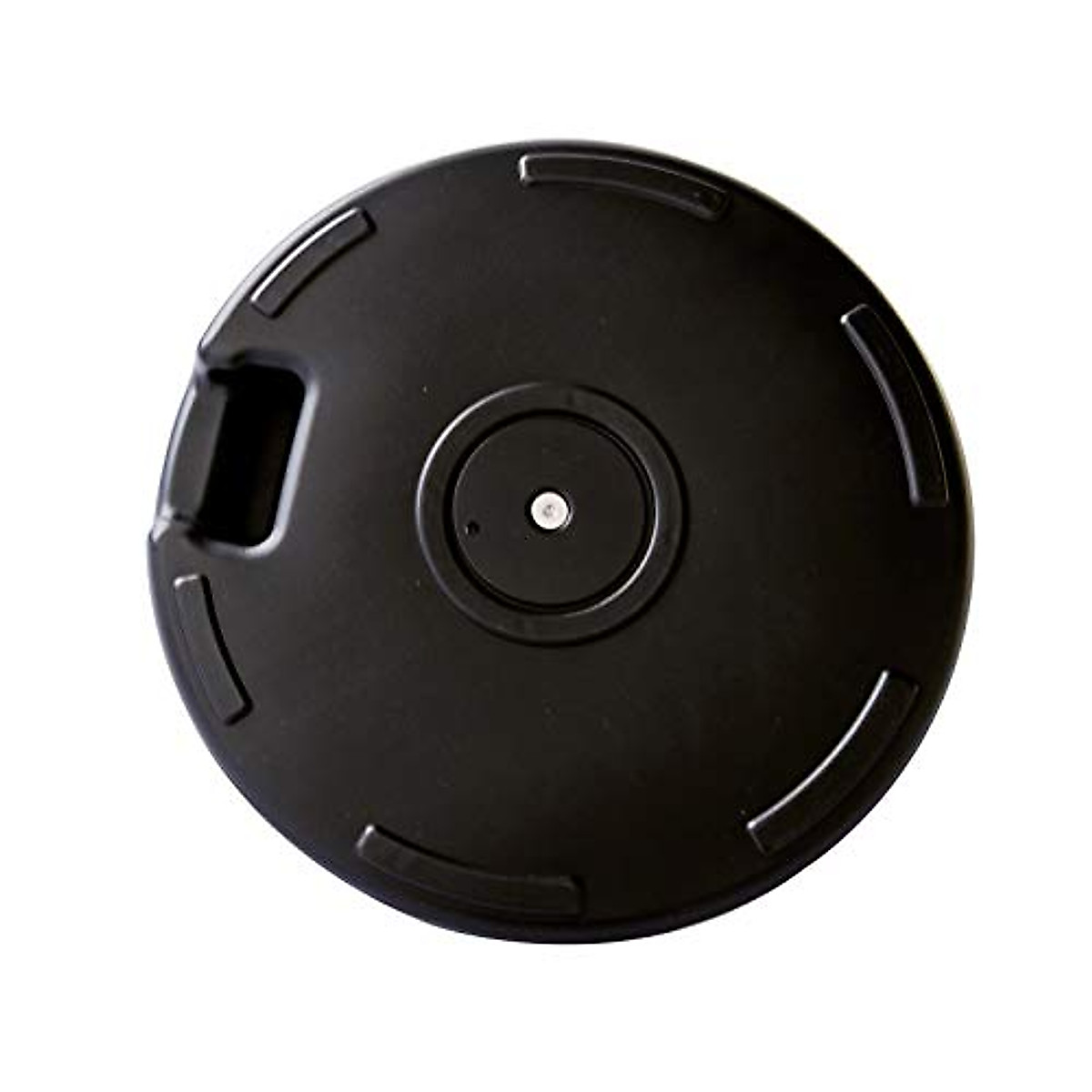 FLAME&SHADE 60lb Round Water Fillable Base Stand Weight for Patio Market Table Umbrella Outdoor, Black