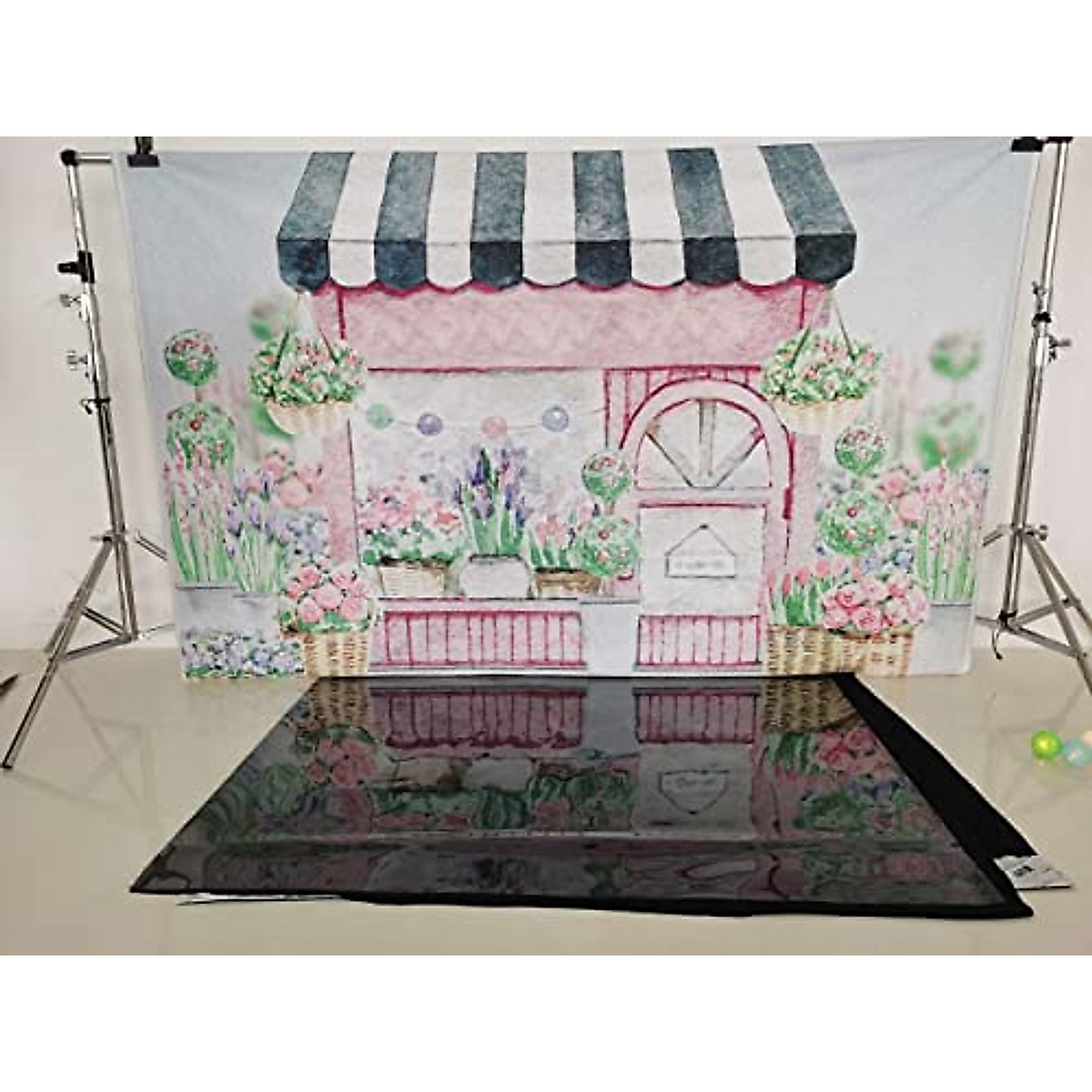 Kate Photography Reflective Floor Mats Transparent Waterproof Easy Clean for Home Party Cake Crush Event 8x5ft