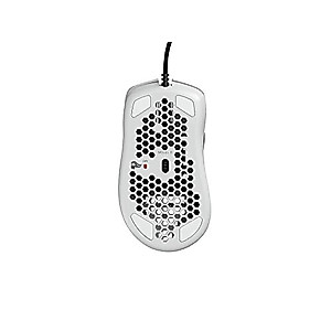 Glorious Gaming Mouse - Glorious Model D Honeycomb Mouse - Superlight RGB PC Mouse - 68 g - Matte White Wired Mouse