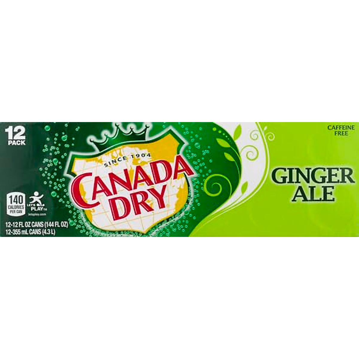 Canada Dry Ginger Ale Soda, 12 fl oz cans (Pack of 12)