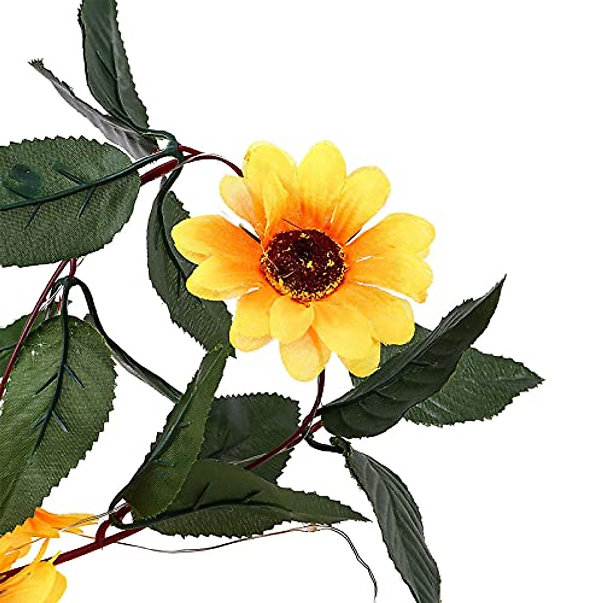 BeautyOL 30LED Green Leaf Sunflower Lights,Flower String Lights for Home Garden Decor