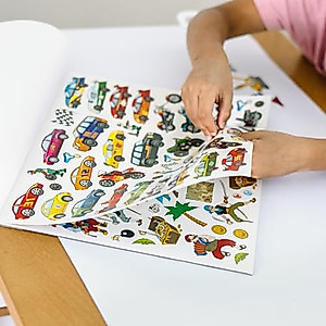Melissa & Doug Sticker Collection Book: Dinosaurs, Vehicles, Space, and More - 500+ Stickers - FSC Certified