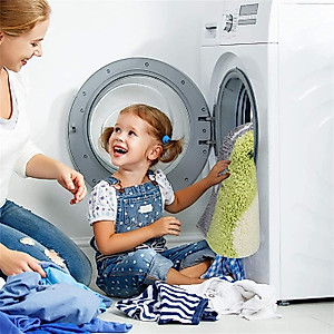 Ankah Bath Mat Cute Shower Rug, Luxury Shaggy High Absorbent and Anti Slip, Machine Washable Fit for Bathtub, Shower and Bath Room, 18" x 26", Little Frog