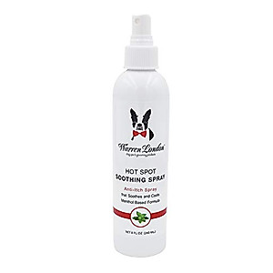 Warren London Dog Hot Spot Soothing Spray- Cooling Anti Itch Spray w/Menthol Made in USA- 8oz