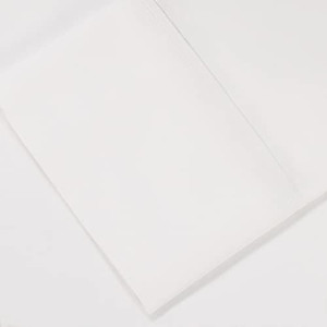 SUPERIOR Cotton Percale Deep Pocket, Twin, White, 4-Pieces Sheet Set