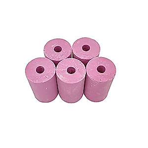 Sandblaster Gun Nozzles 5Pcs Tip Sand Blaster Replacement Cylinder Ceramic Abrasive Nozzles for Blasting (Pink)(6mm)