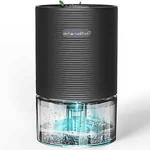 Dehumidifier, Small Dehumidifiers for Home 26OZ Mini Dehumidifiers for Basement, Small Room, Bathroom, Bedroom, RV, Quiet Dehumidifiers with Night Lights Up to 161 sq ft Black