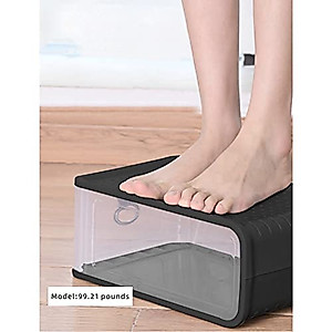 kicksluoplug KM,Shoe Storage Box,Arc-Shaped Safe Plastic box, Set of 4,Shoe Organizer for Display Sneakers,Stackable Clear box,Fit up to US Size 12(13.4inx 9.84inx 7.1in) (Black)