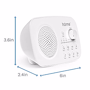 hOmeLabs Portable White Noise Machine - 8 Surprisingly Soothing Sounds for Sleep, Slumber, Siesta or Snooze
