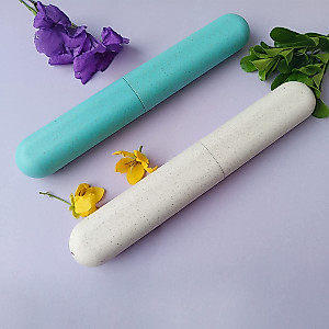 ZYYC 4 Pack Travel Toothbrush Case, Holder Toothbrush Travel Containers for Trip Home Camping Dust-Proof and Sanitary ，Travel Toothbrush Holder