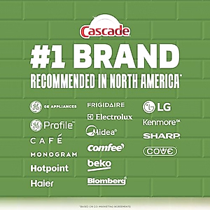 Cascade Free & Clear Dishwasher Pods, Dishwasher Detergent, Dish Detergent Soap, Lemon Essence, 47 Count