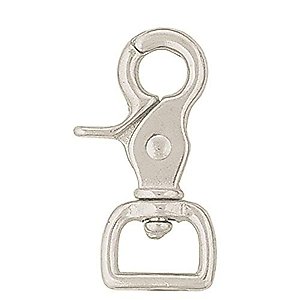 Weaver Leather Round Scissor Snap , Nickel Plated , 1"